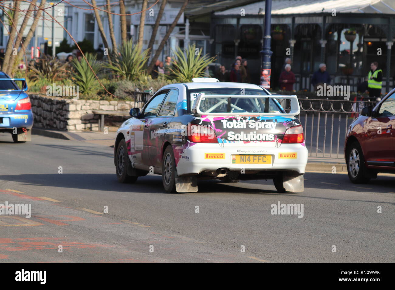 For the first time the Cambrian Rally service park is in Llandudno town ...