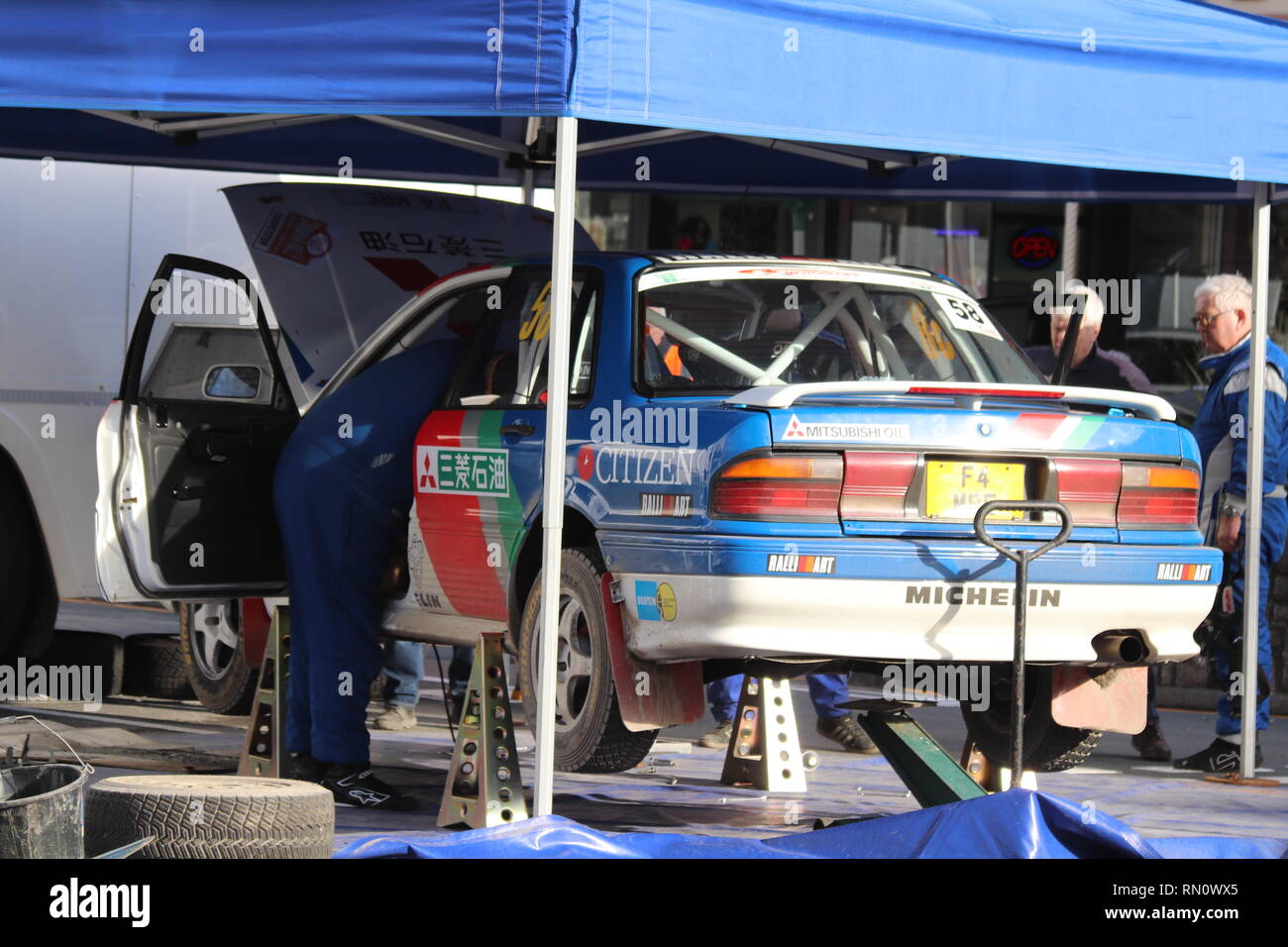 For the first time the Cambrian Rally service park is in Llandudno town ...