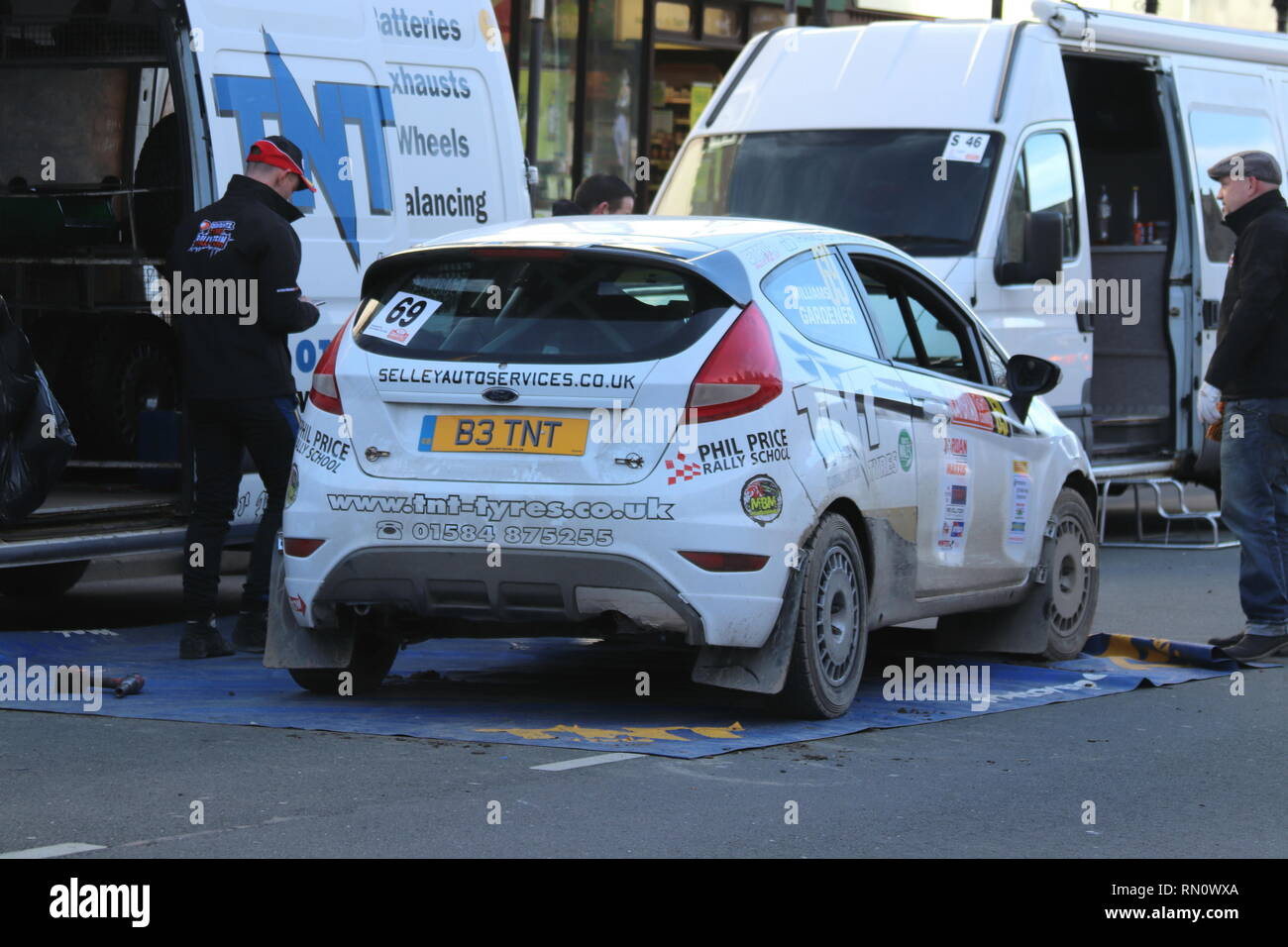 For the first time the Cambrian Rally service park is in Llandudno town ...