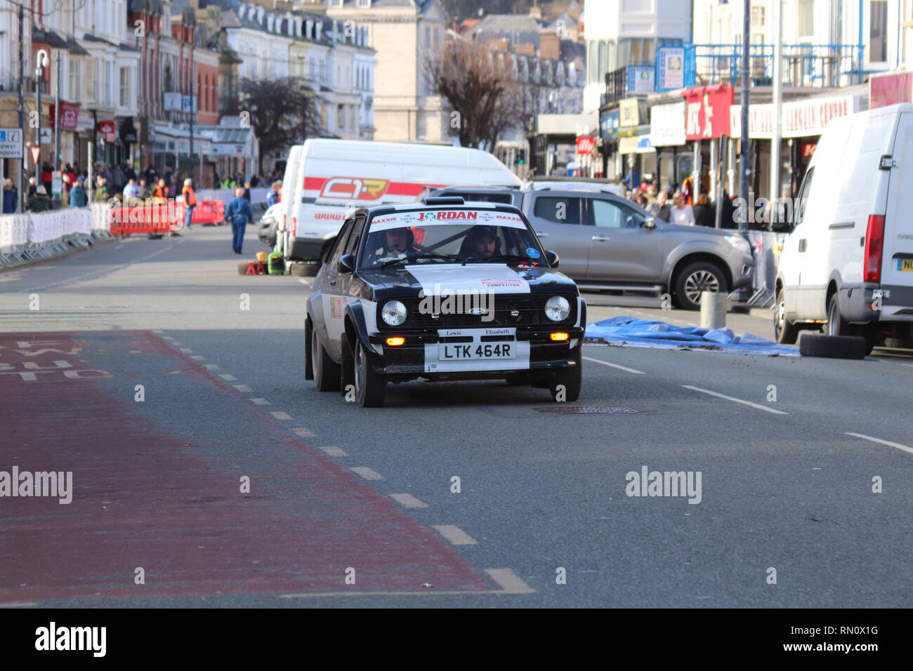 For the first time the Cambrian Rally service park is in Llandudno town ...