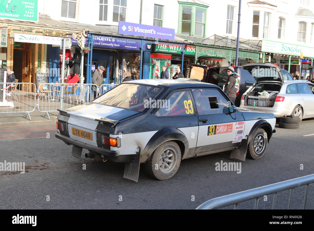 For the first time the Cambrian Rally service park is in Llandudno town ...