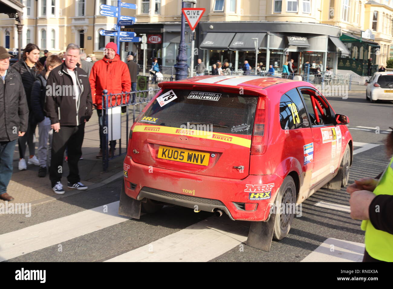For the first time the Cambrian Rally service park is in Llandudno town ...
