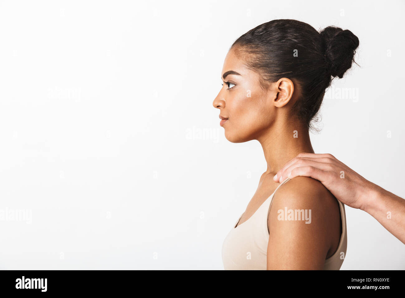 Girl sitting mans shoulder hi-res stock photography and images - Alamy
