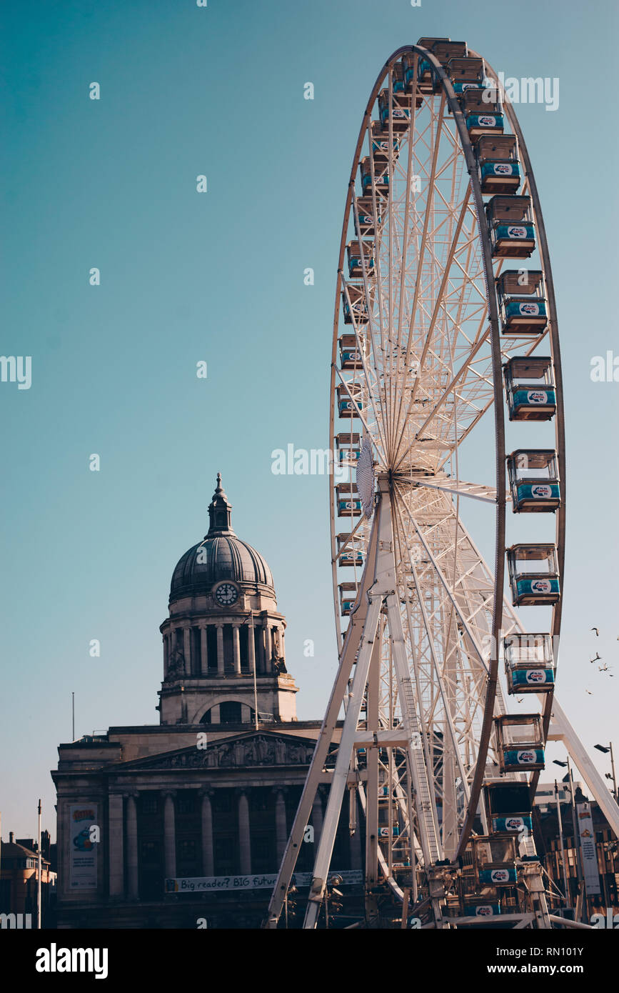 Big wheel in Nottingham city centre Stock Photo - Alamy