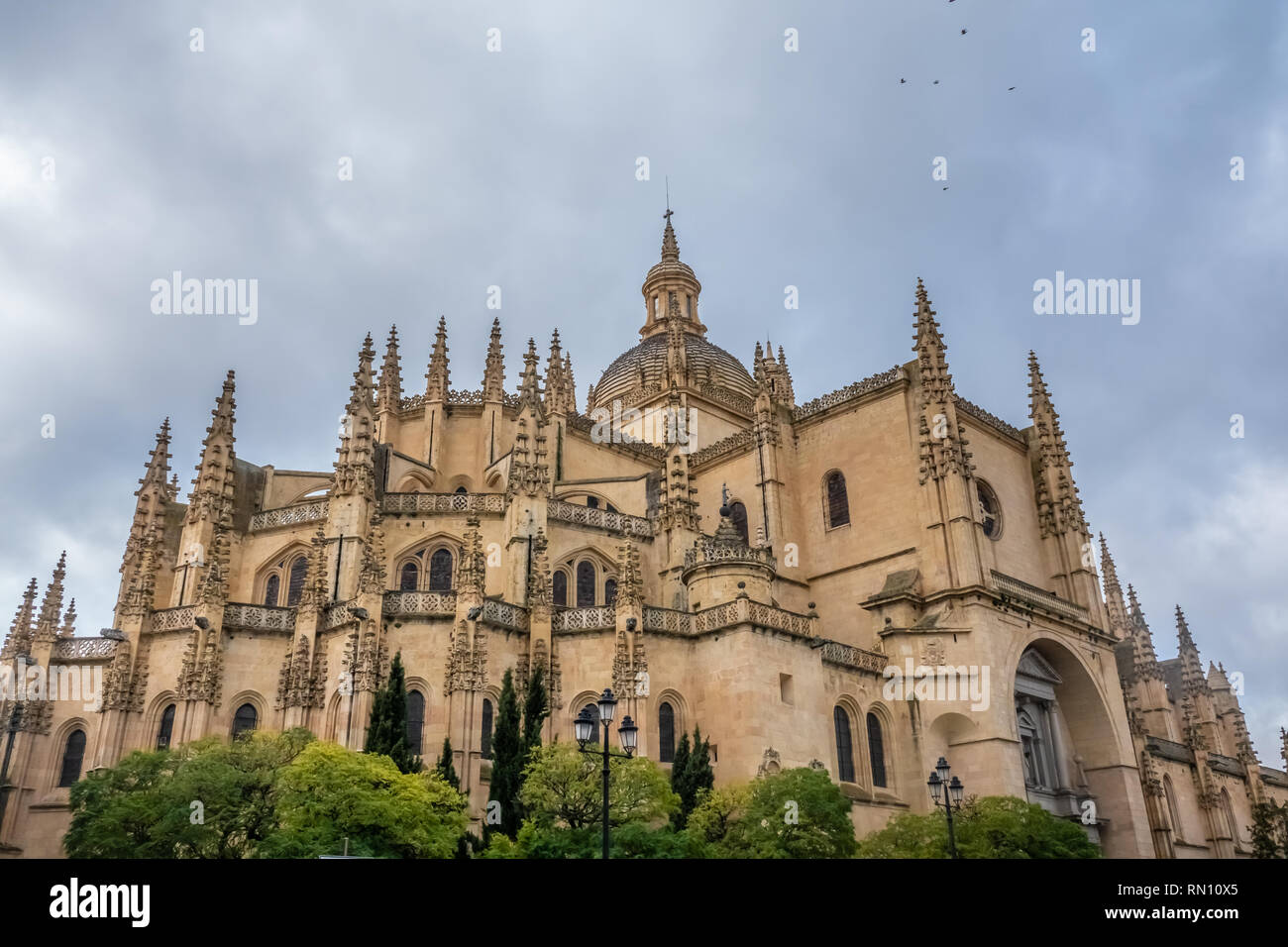 The awe-inspiring Cathedral of Segovia, Castile-Leon, Spain. The last ...