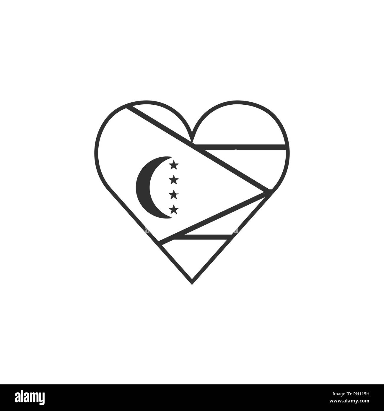 National flag of the comoros Black and White Stock Photos & Images - Alamy