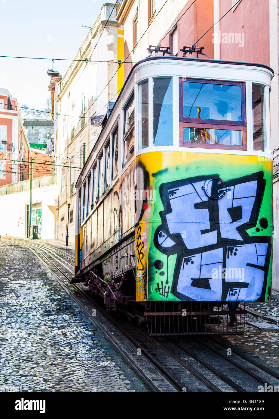 Graffiti tramway hi-res stock photography and images - Alamy