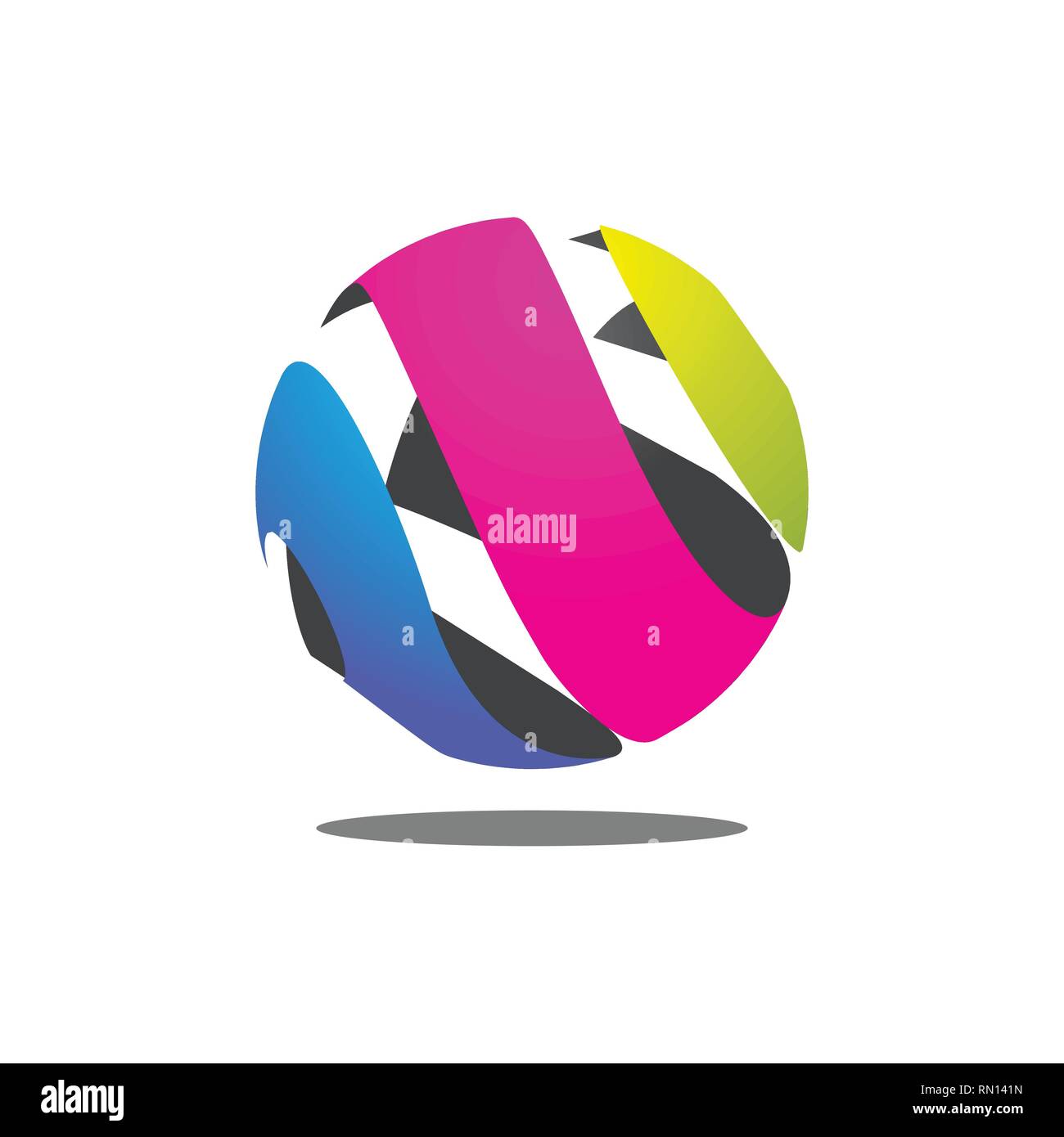 abstract circle illustration. abstract circle illustration icon modern ...
