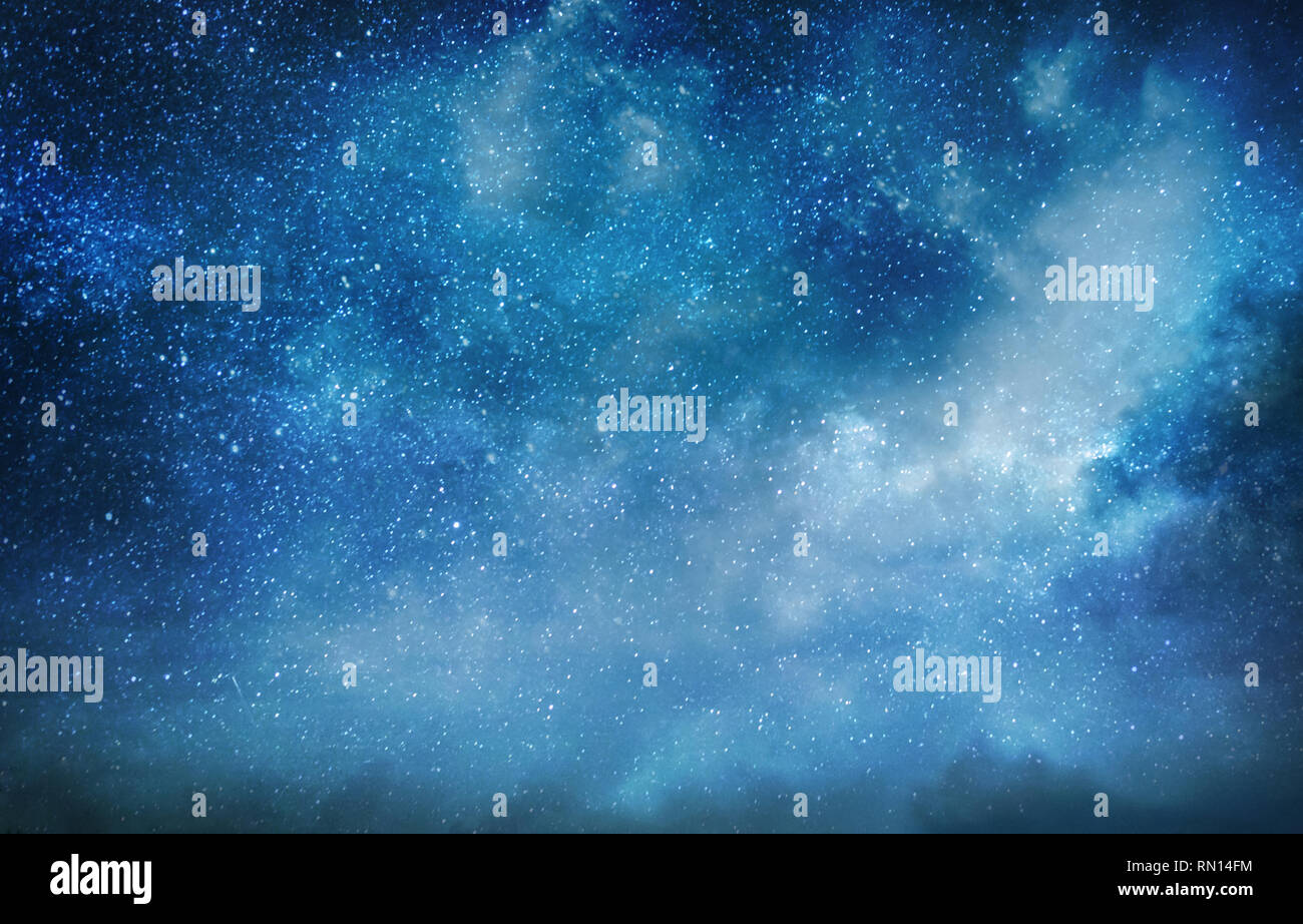 Night sky with stars and nebula hi-res stock photography and images - Alamy