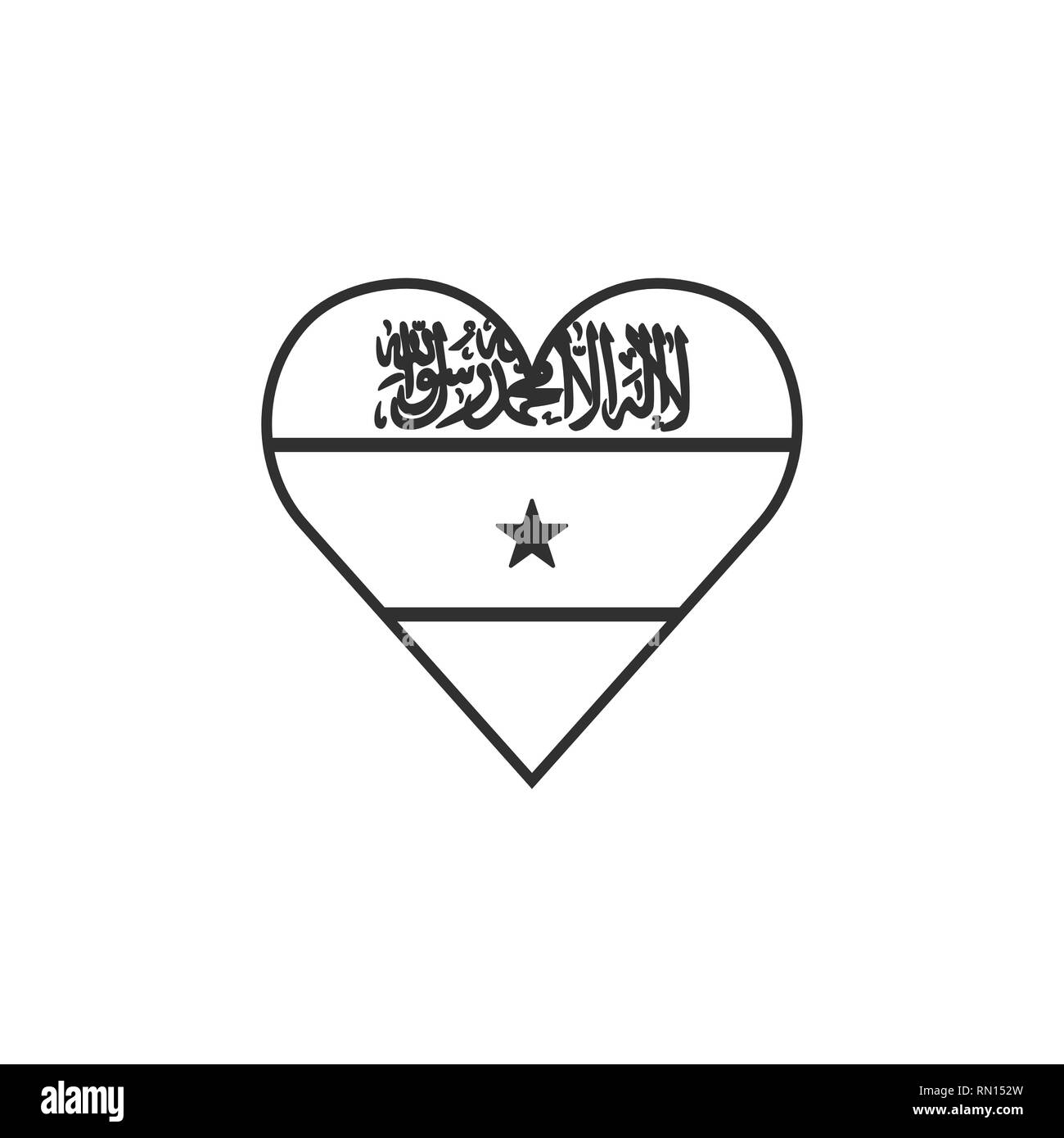 Somaliland flag Black and White Stock Photos & Images - Alamy