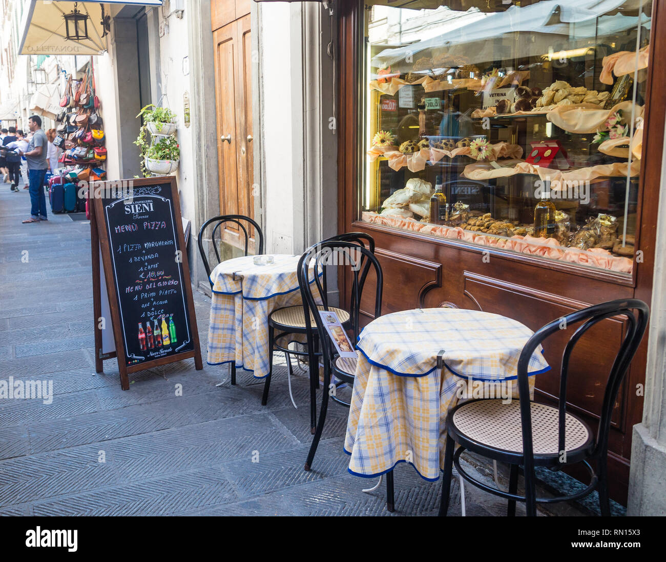 Florence street cafe. Florence.Italy Stock Photo - Alamy
