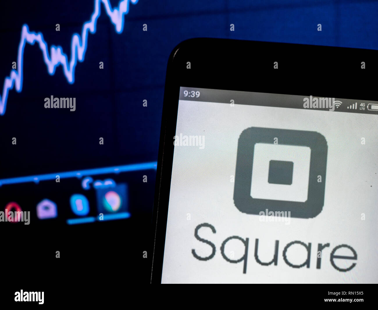 Square, Inc. company logo seen displayed on smart phone Stock Photo - Alamy