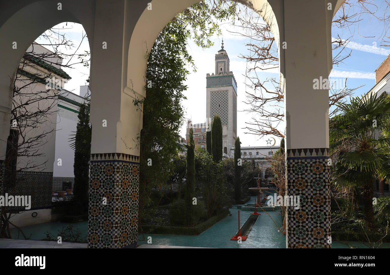 Great Mosque of Paris - Muslim temple in France Stock Photo - Alamy