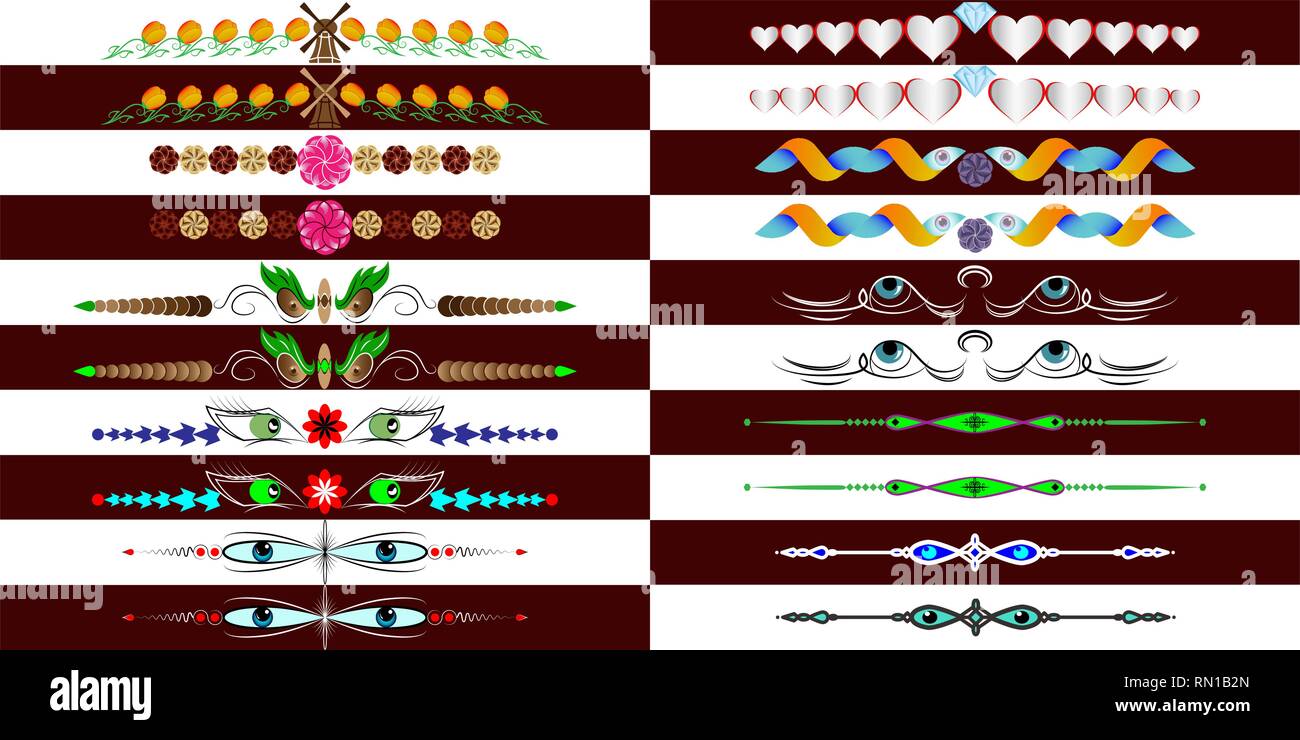 Fancy separator line hi-res stock photography and images - Alamy