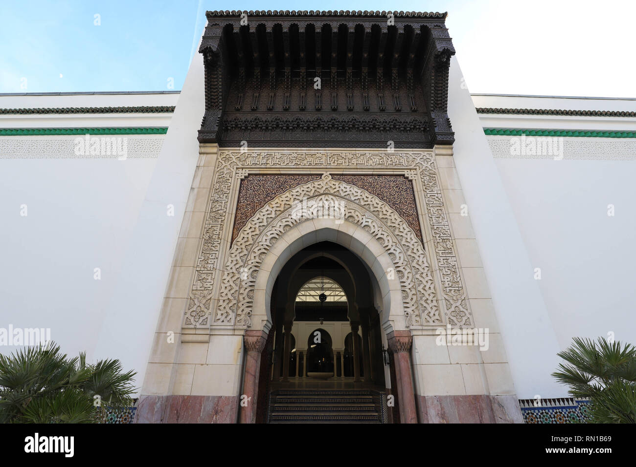 Great Mosque of Paris - Muslim temple in France Stock Photo - Alamy