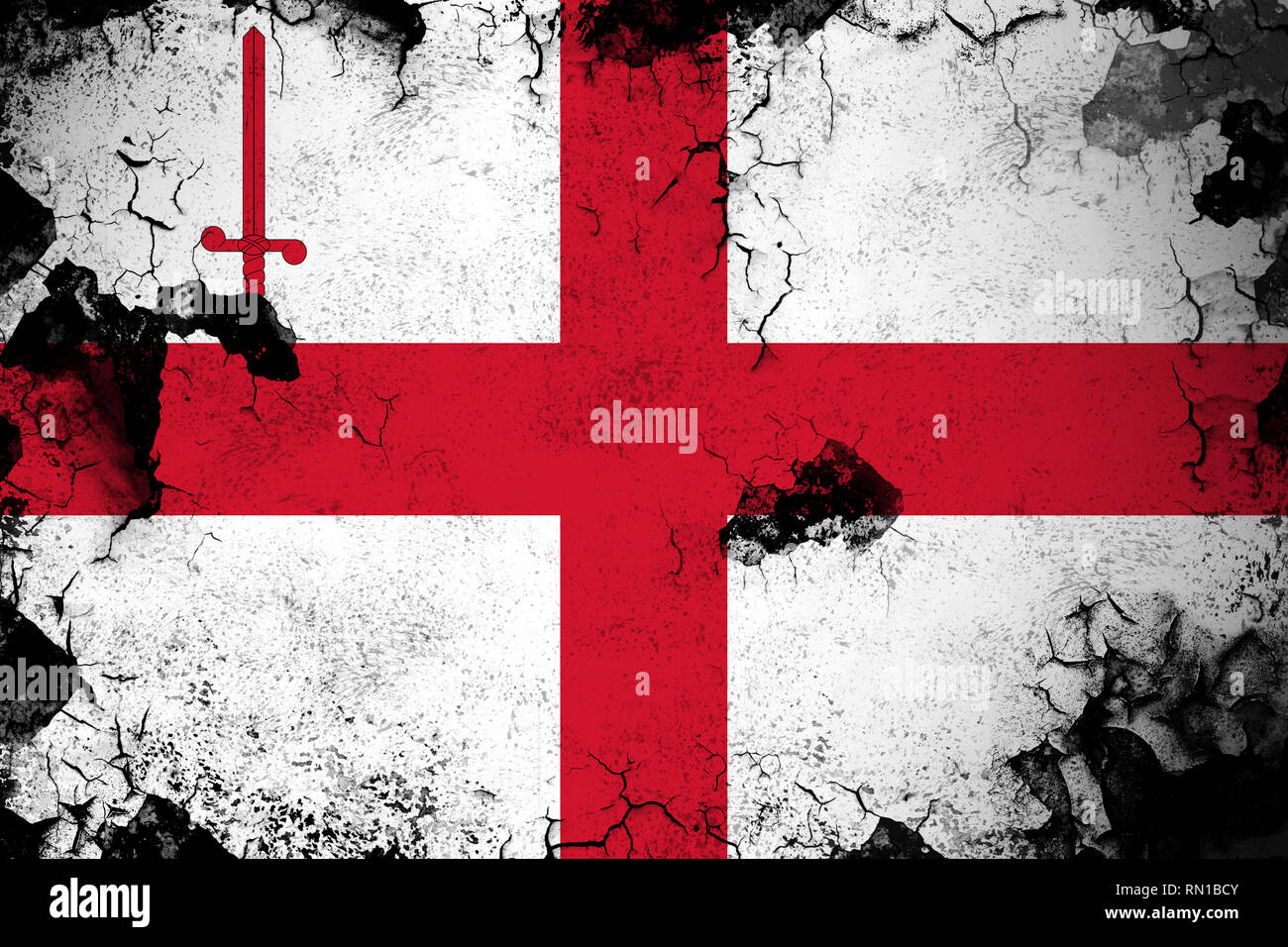 The City London grunge and dirty flag illustration. Perfect for ...