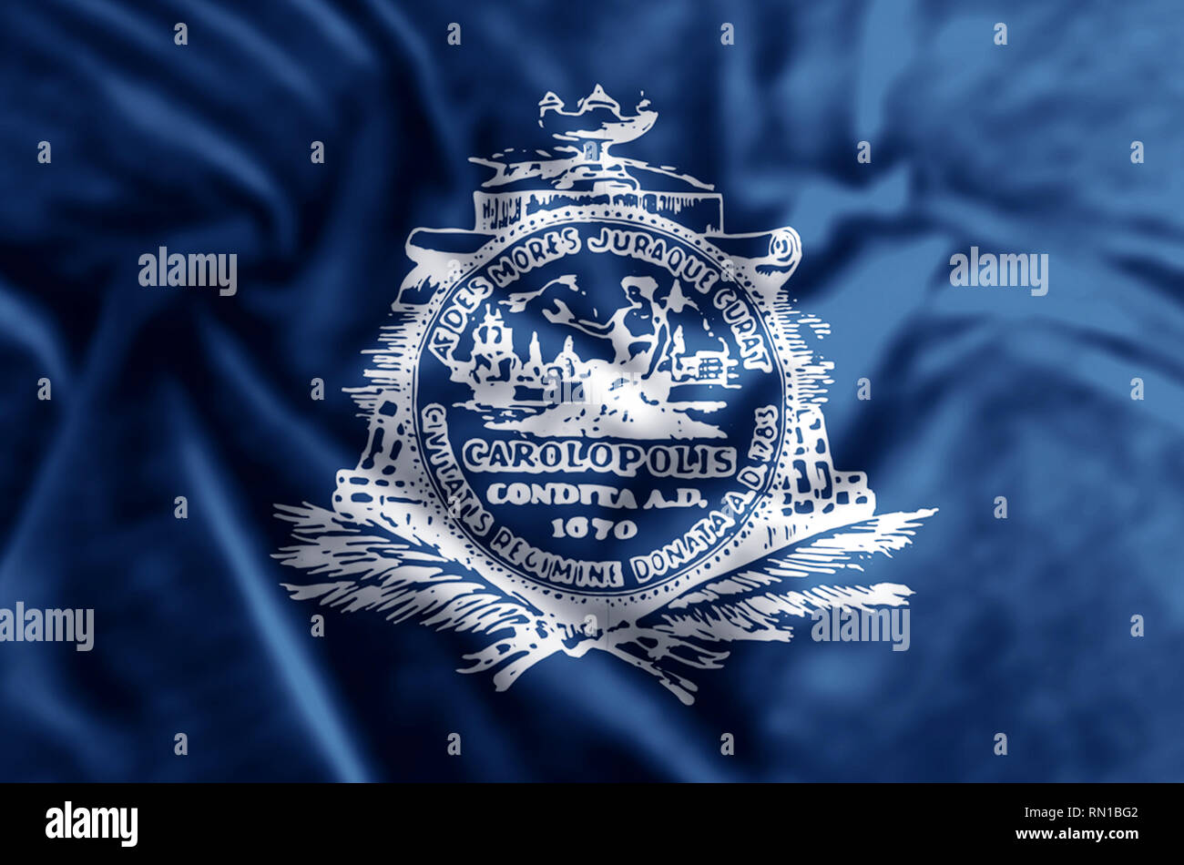 Charleston stylish waving and closeup flag illustration. Perfect for ...