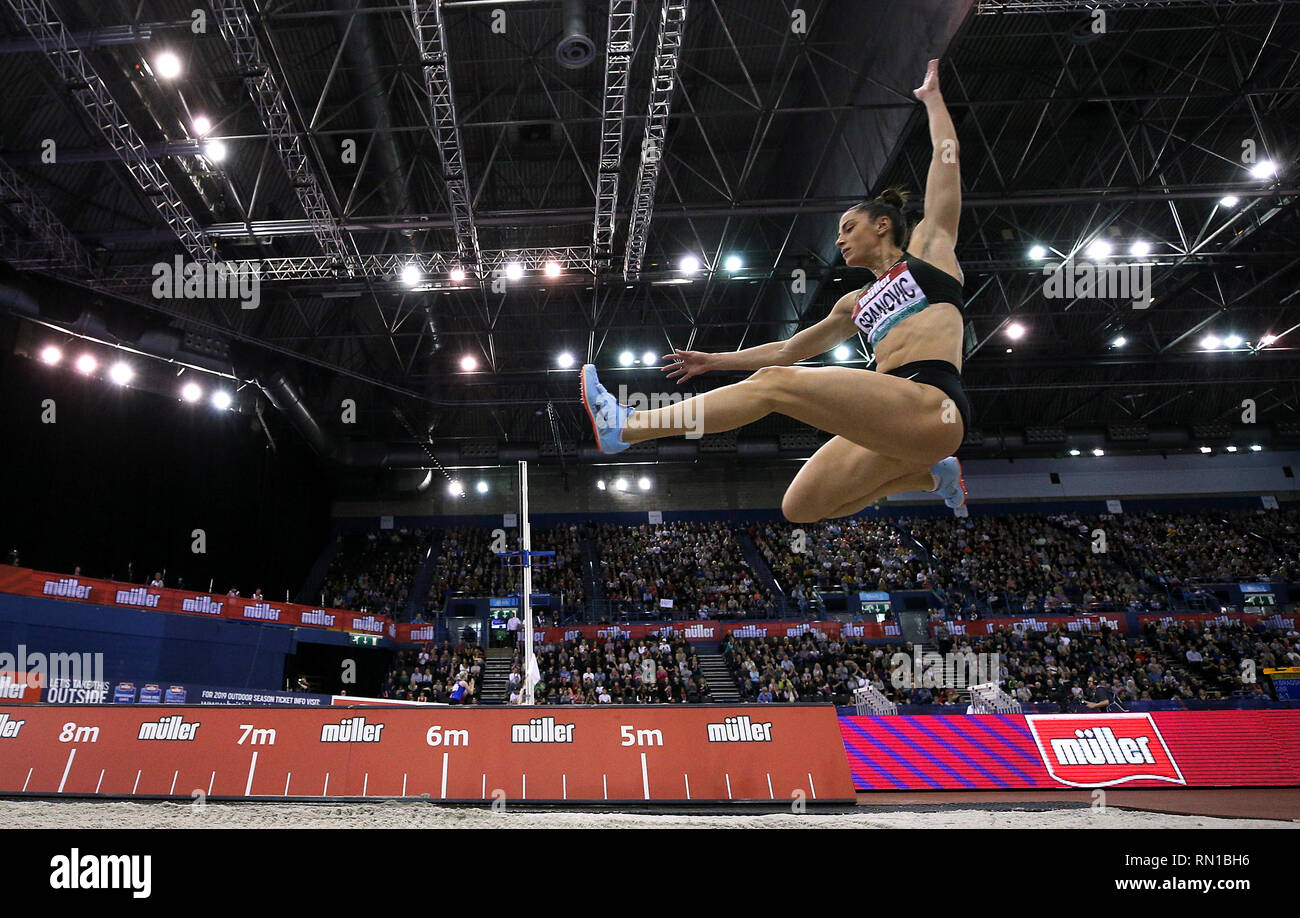Serbias Ivana Spanovic During The Womens Long Jump During The Muller