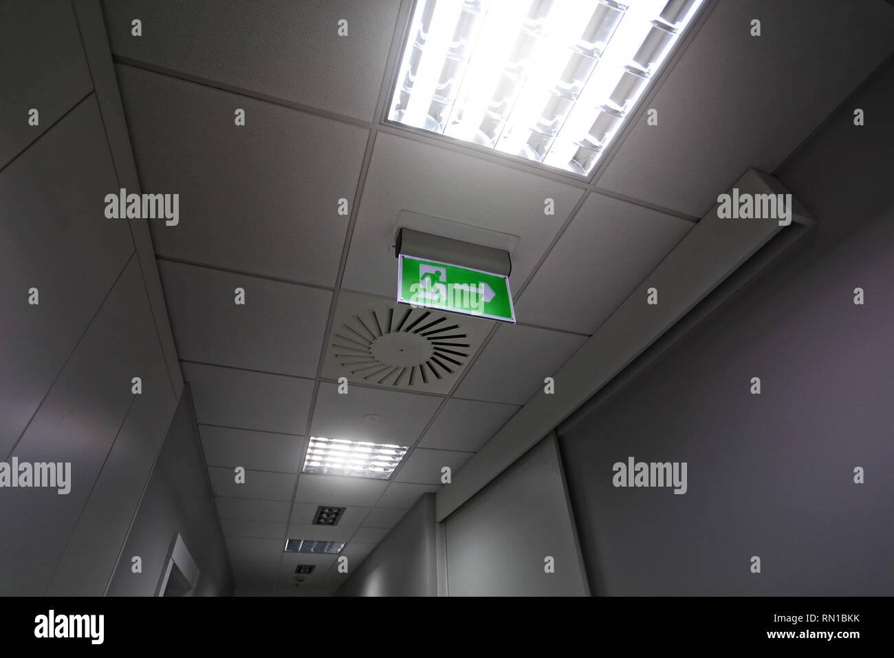Emergency exit in the building Stock Photo - Alamy