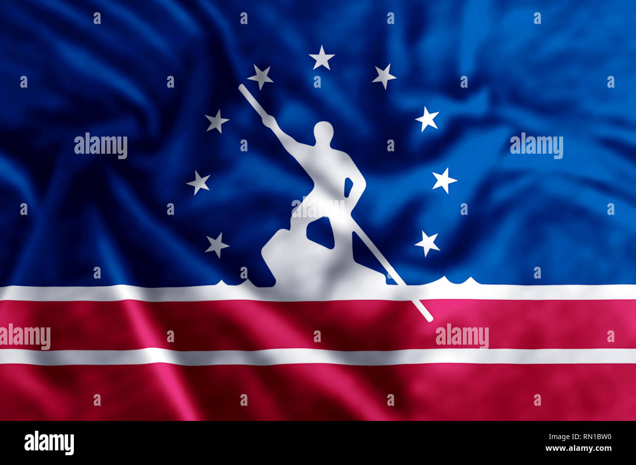 Richmond Virginia stylish waving and closeup flag illustration. Perfect ...