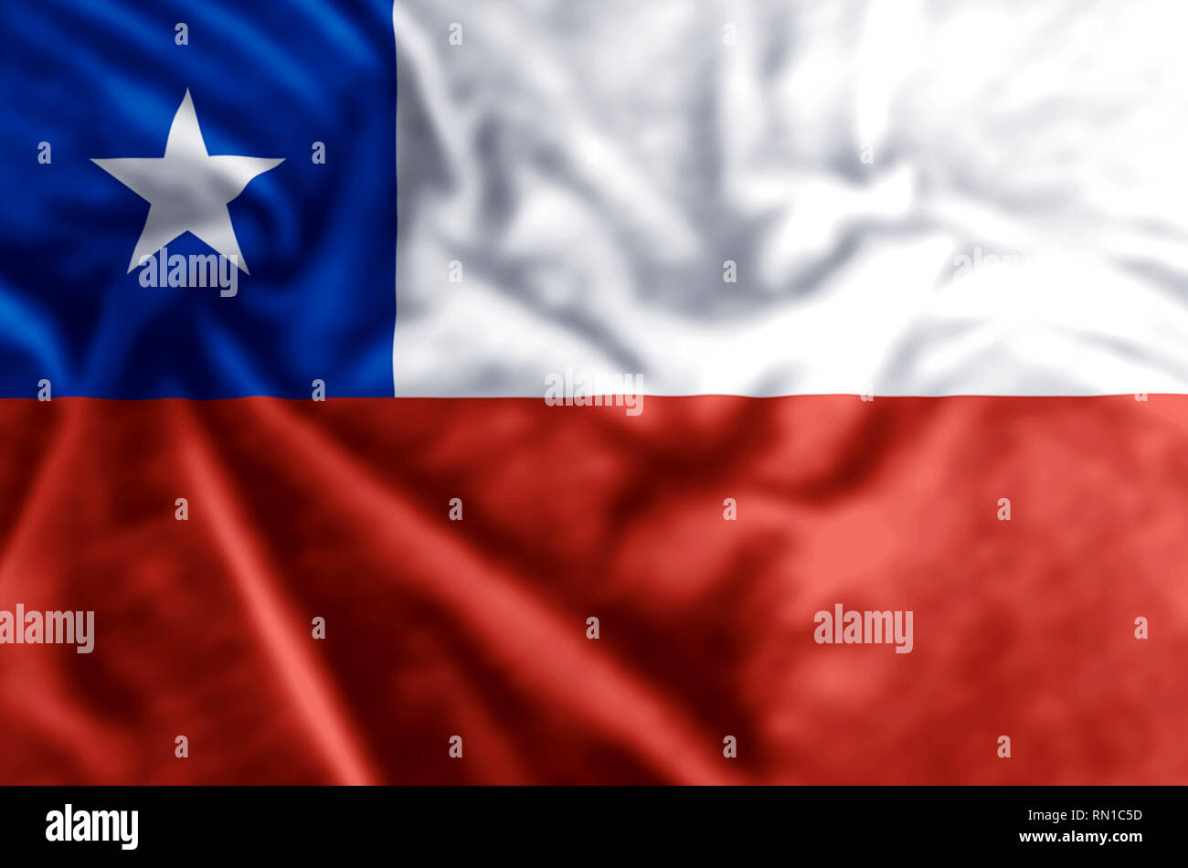 Chile stylish waving and closeup flag illustration. Perfect for ...