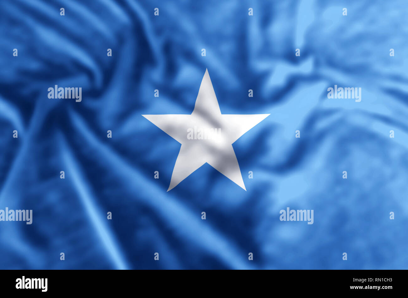 Somalia stylish waving and closeup flag illustration. Perfect for ...