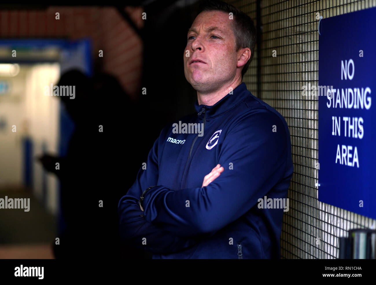 Millwall manager Neil Harris before the FA Cup fifth round match at the ...