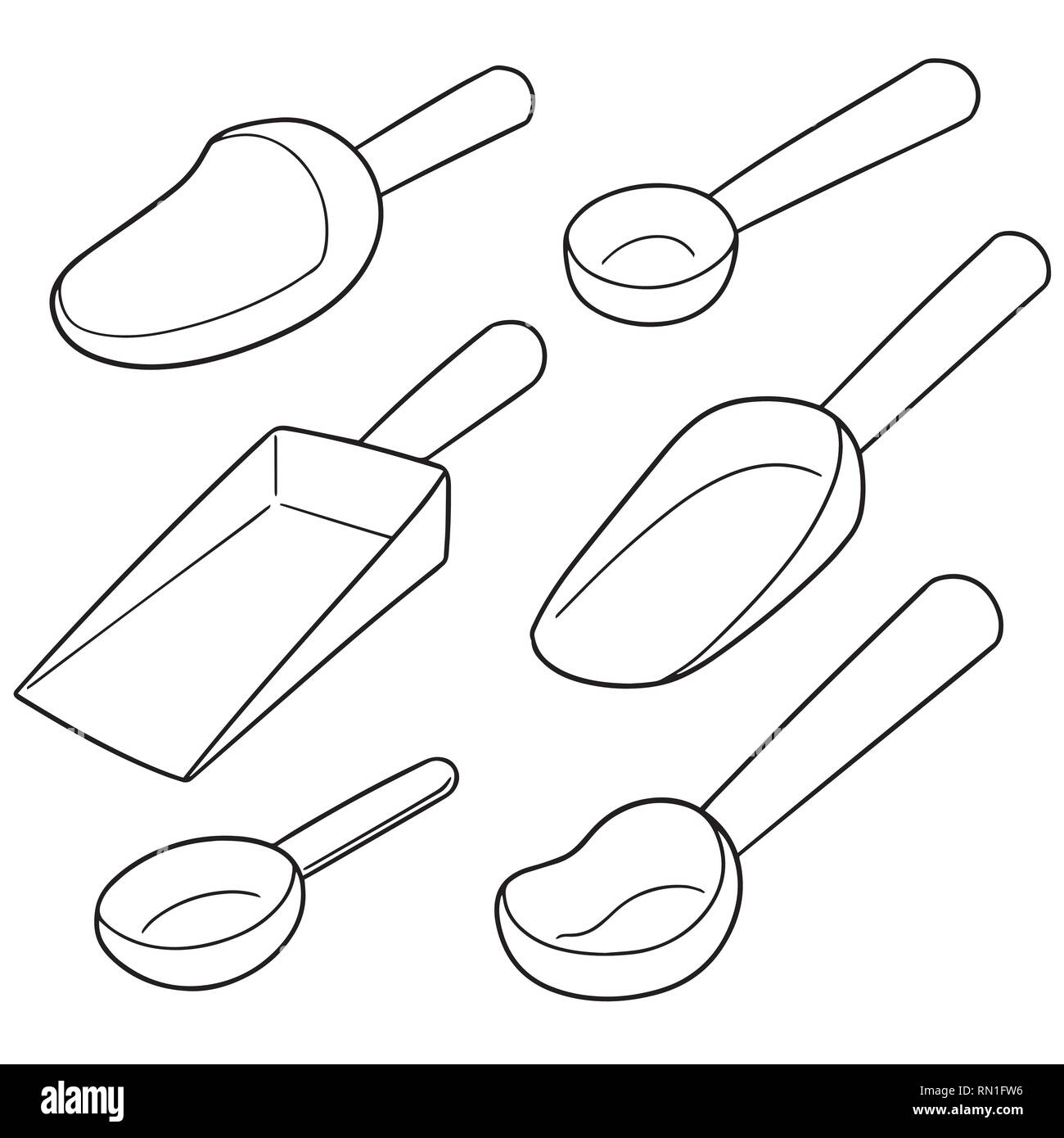 Scoop utensil Black and White Stock Photos & Images - Alamy