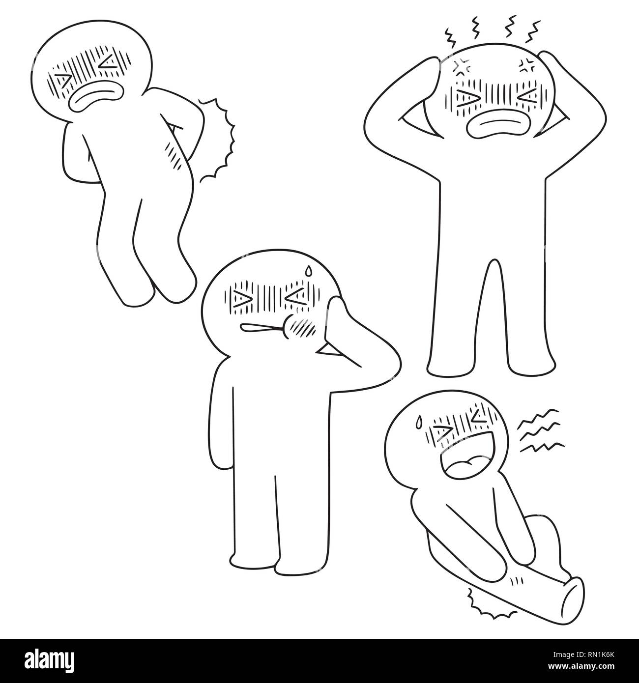 vector set of pain Stock Vector Image & Art - Alamy