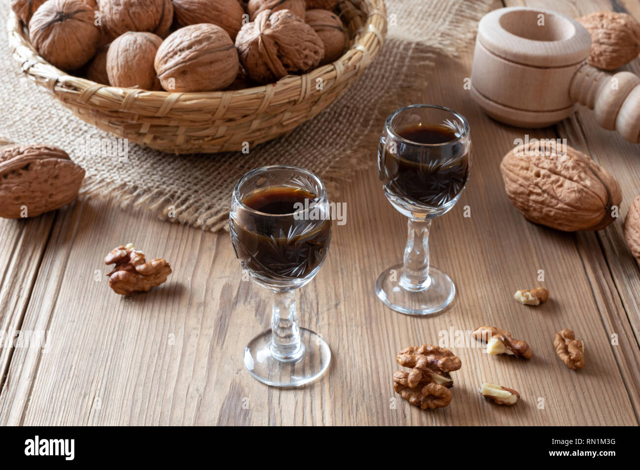 Walnuts liquor hi-res stock photography and images - Alamy