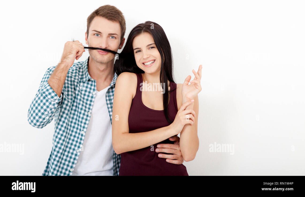 Mustache from hair hi-res stock photography and images - Alamy