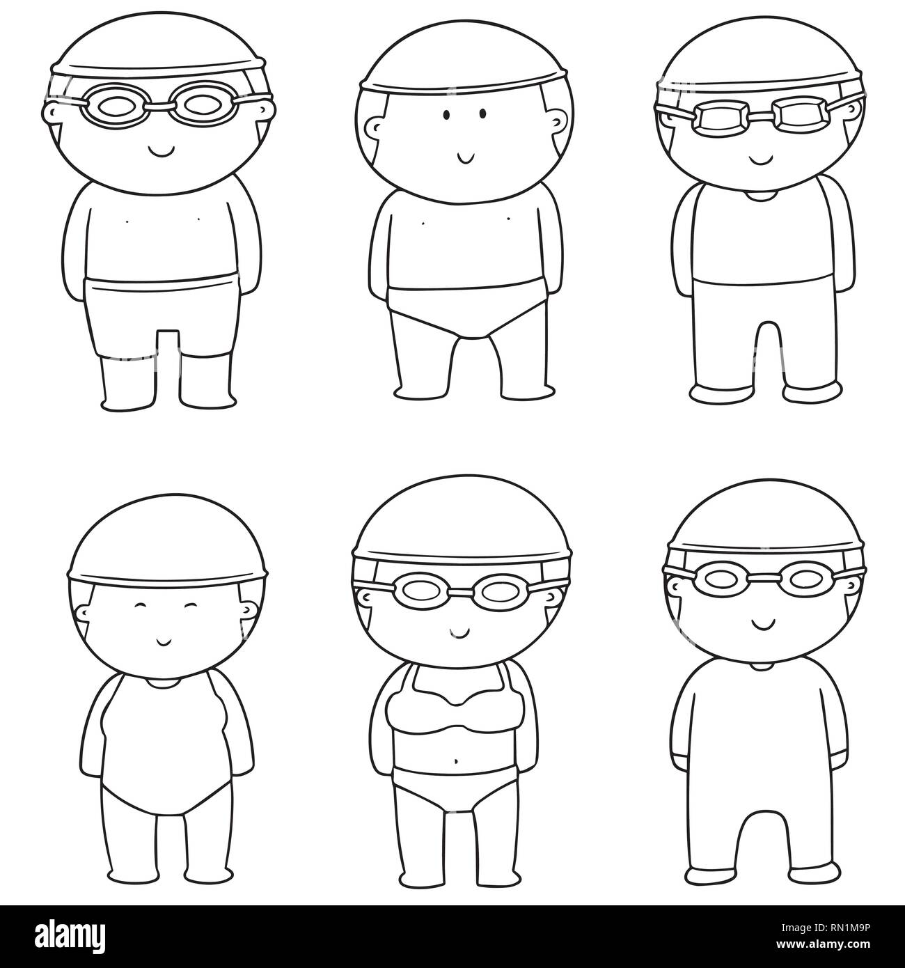 Swimmer Drawing Stock Photos & Swimmer Drawing Stock Images - Alamy