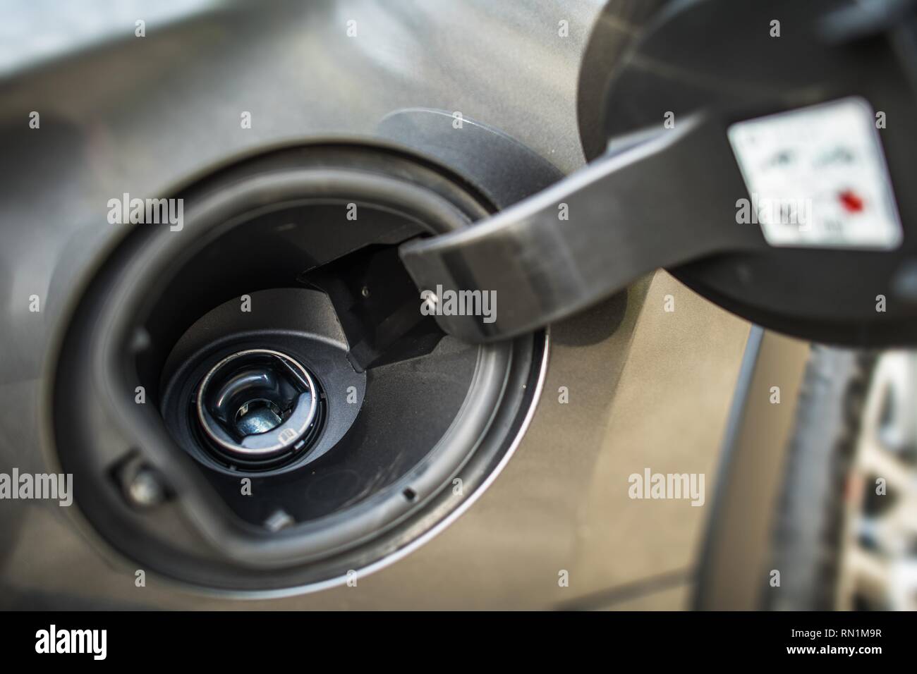 Fuel Fill Inlet Closeup. Vehicle Gasoline Filler Stock Photo - Alamy