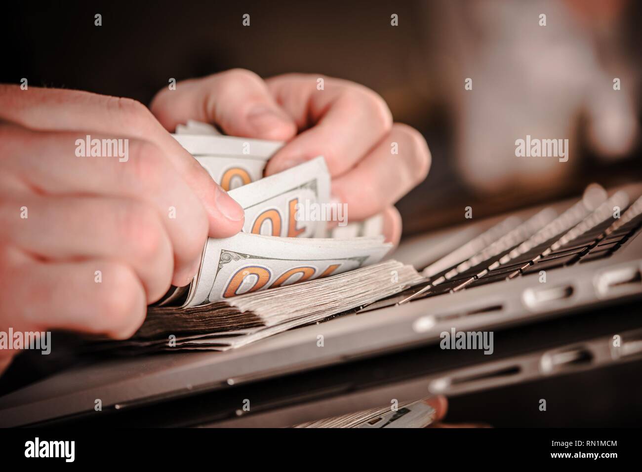 Paid cash money bill bills hi-res stock photography and images - Alamy