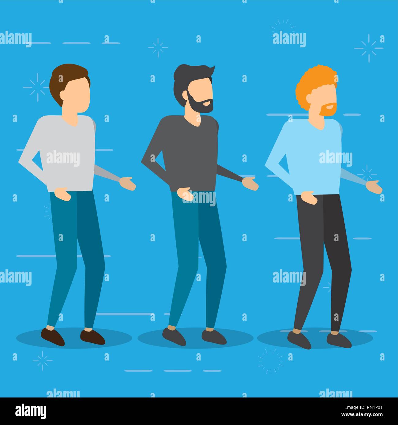 standing men avatar Stock Vector Image & Art - Alamy