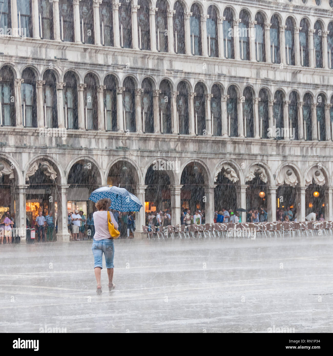 Venice on a Slightly Rainy Day Stock Photo - Alamy