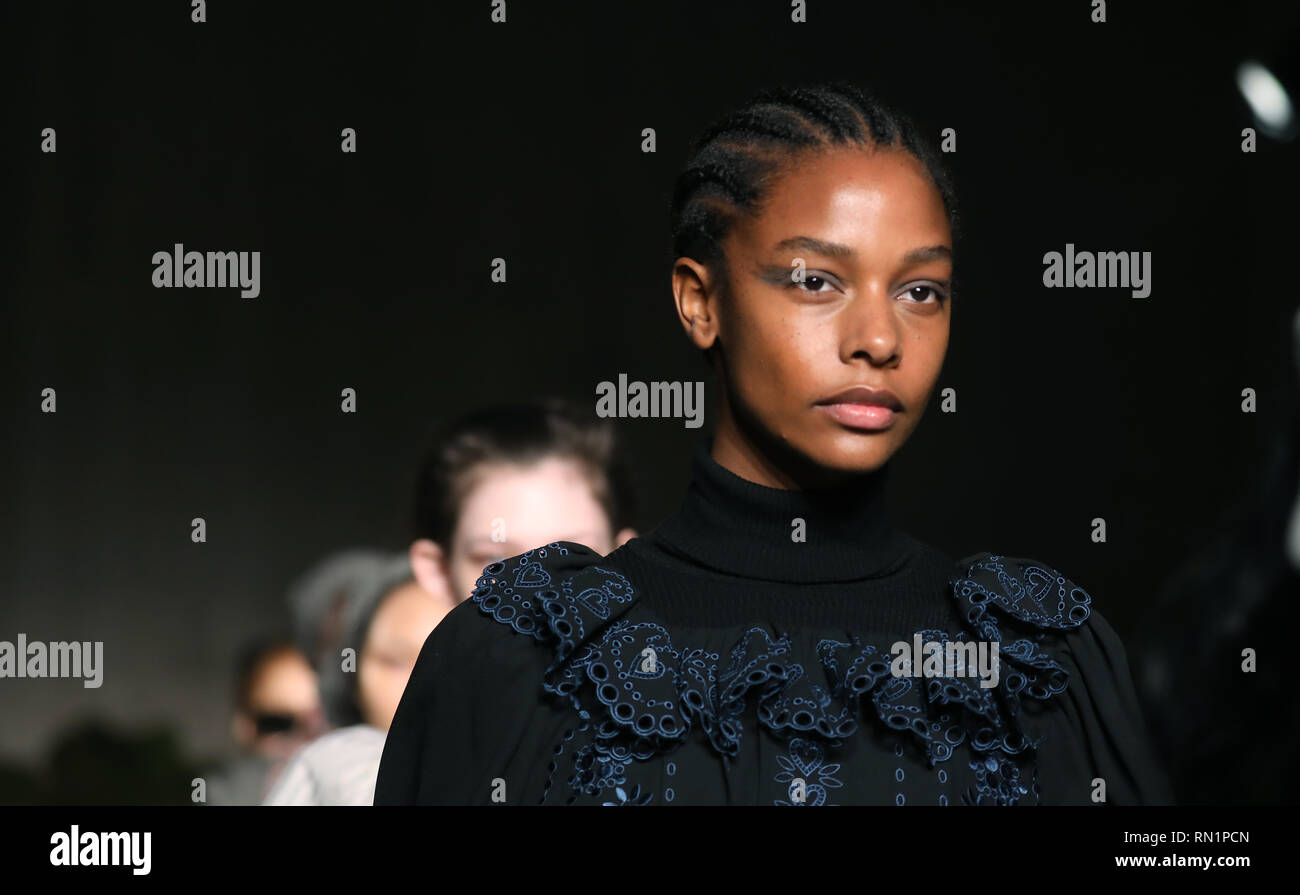Models on the catwalk during the Alexa Chung Autumn/Winter 2019 London ...