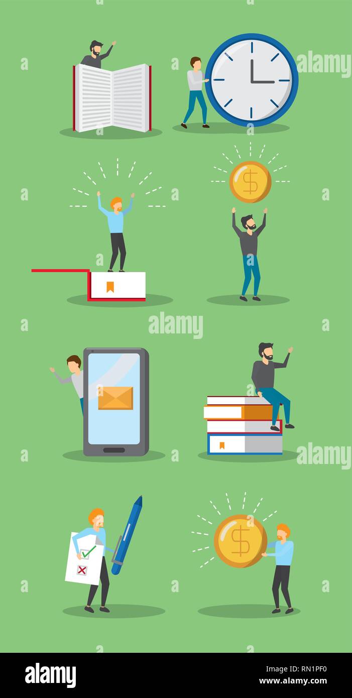 business people banner work Stock Vector Image & Art - Alamy