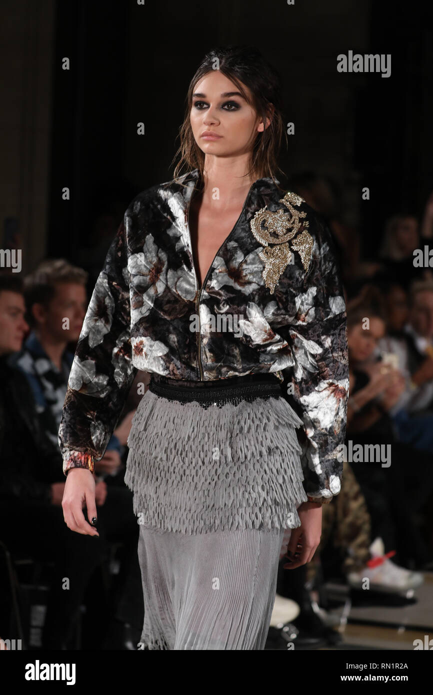 Models on the catwalk during the Rocky Star Autumn/Winter 2019 London ...