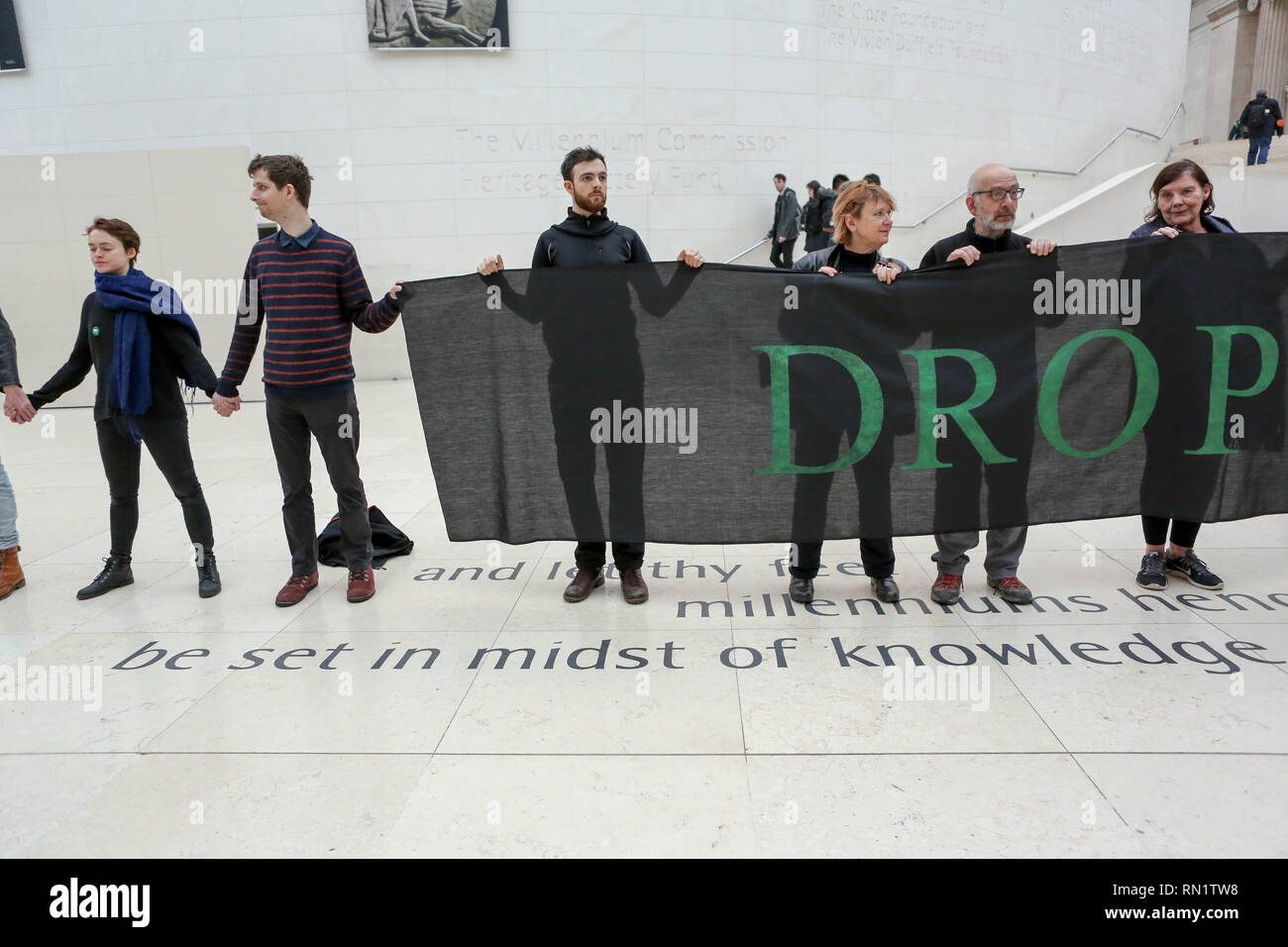 Climate change protest british museum hi-res stock photography and ...