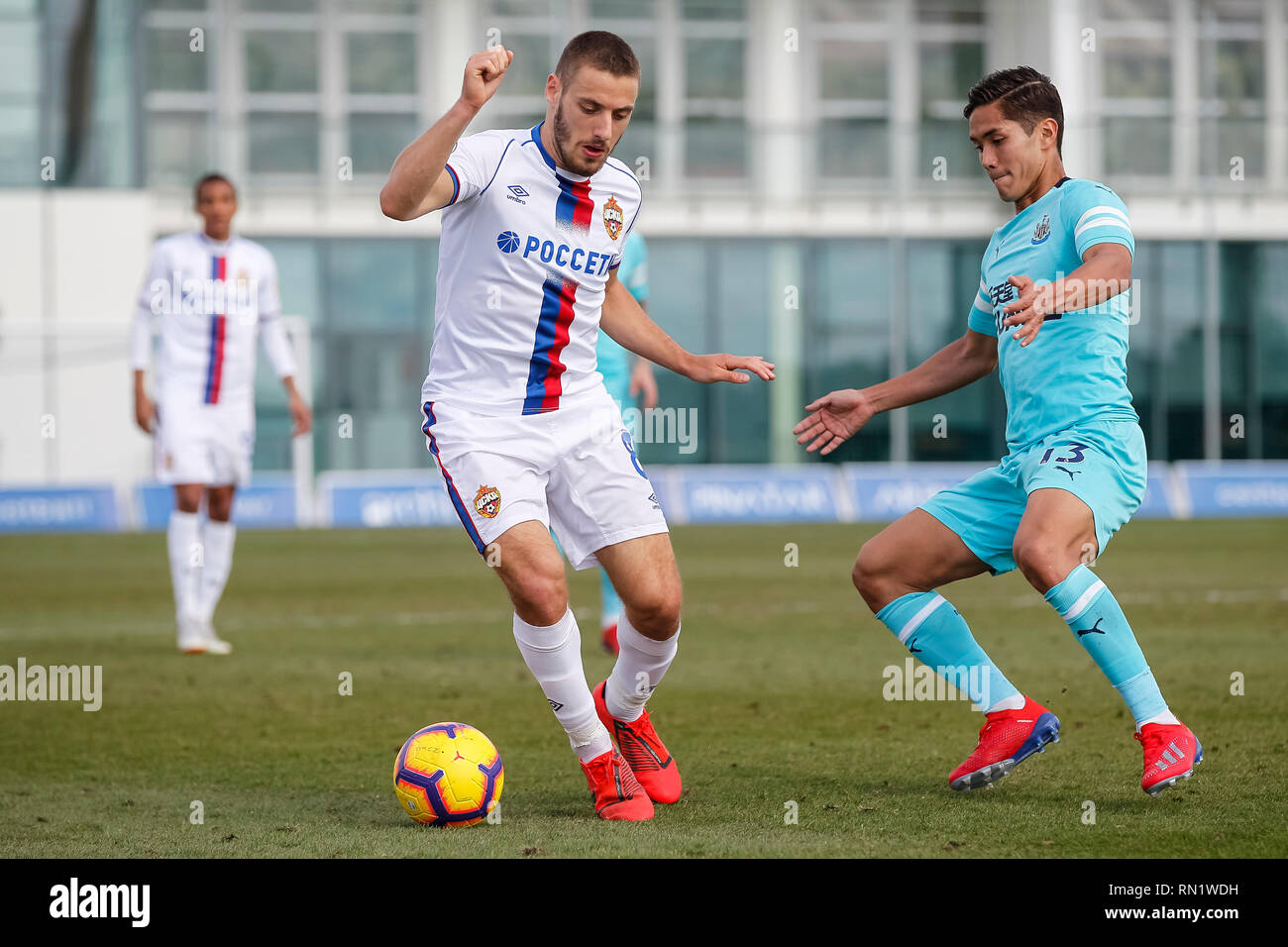 San Pedro del Pinatar, Spain. 16th Feb, 2019. Friendly football match ...