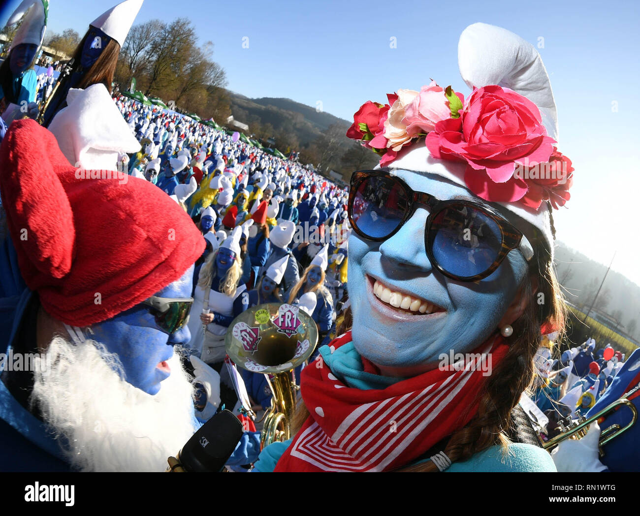 Dressed as a smurf hi-res stock photography and images - Alamy