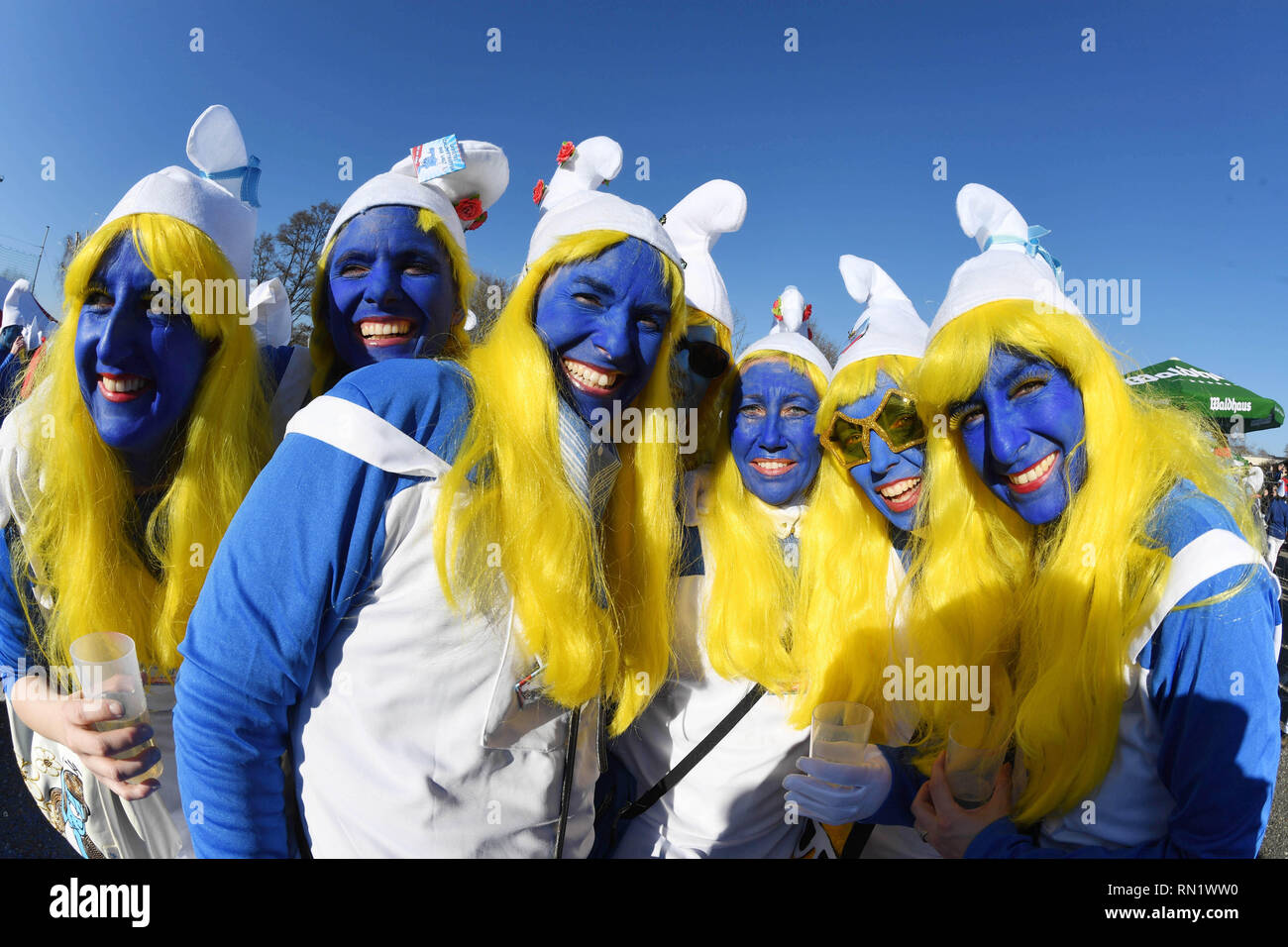 Dressed as a smurf hi-res stock photography and images - Alamy
