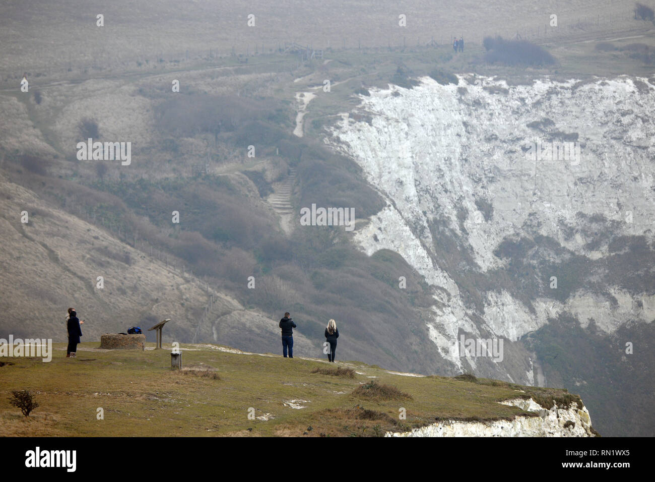 White cliffs of dover and walkers hi-res stock photography and images ...