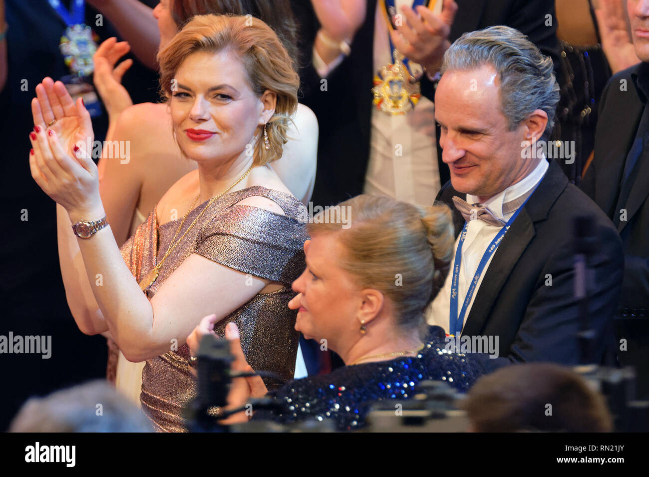 Aachen, Germany. 16th Feb, 2019. Julia Klöckner (CDU, l), Federal ...