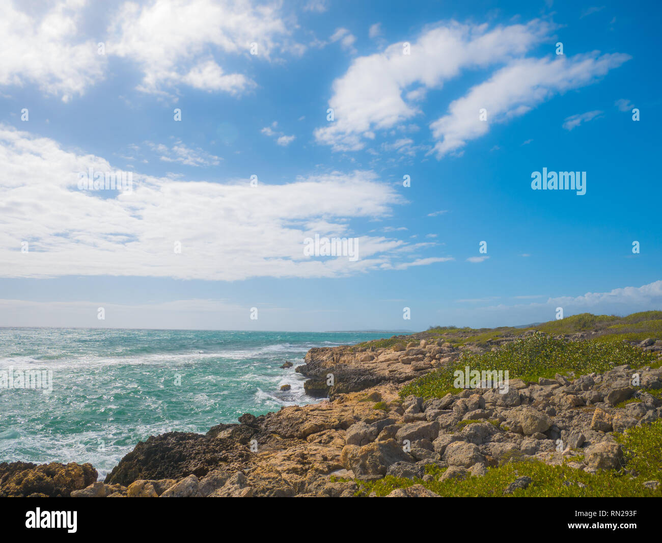 The Caribbean coastline at Guanica Dry Forest Reserve - Puerto Rico ...