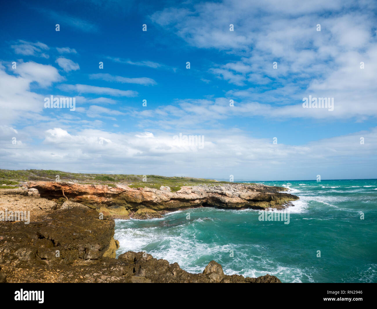 The Caribbean coastline at Guanica Dry Forest Reserve - Puerto Rico ...