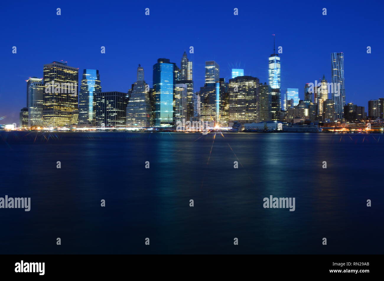 New York City, USA , October 5, 2014: New york skyline from Brooklyn ...