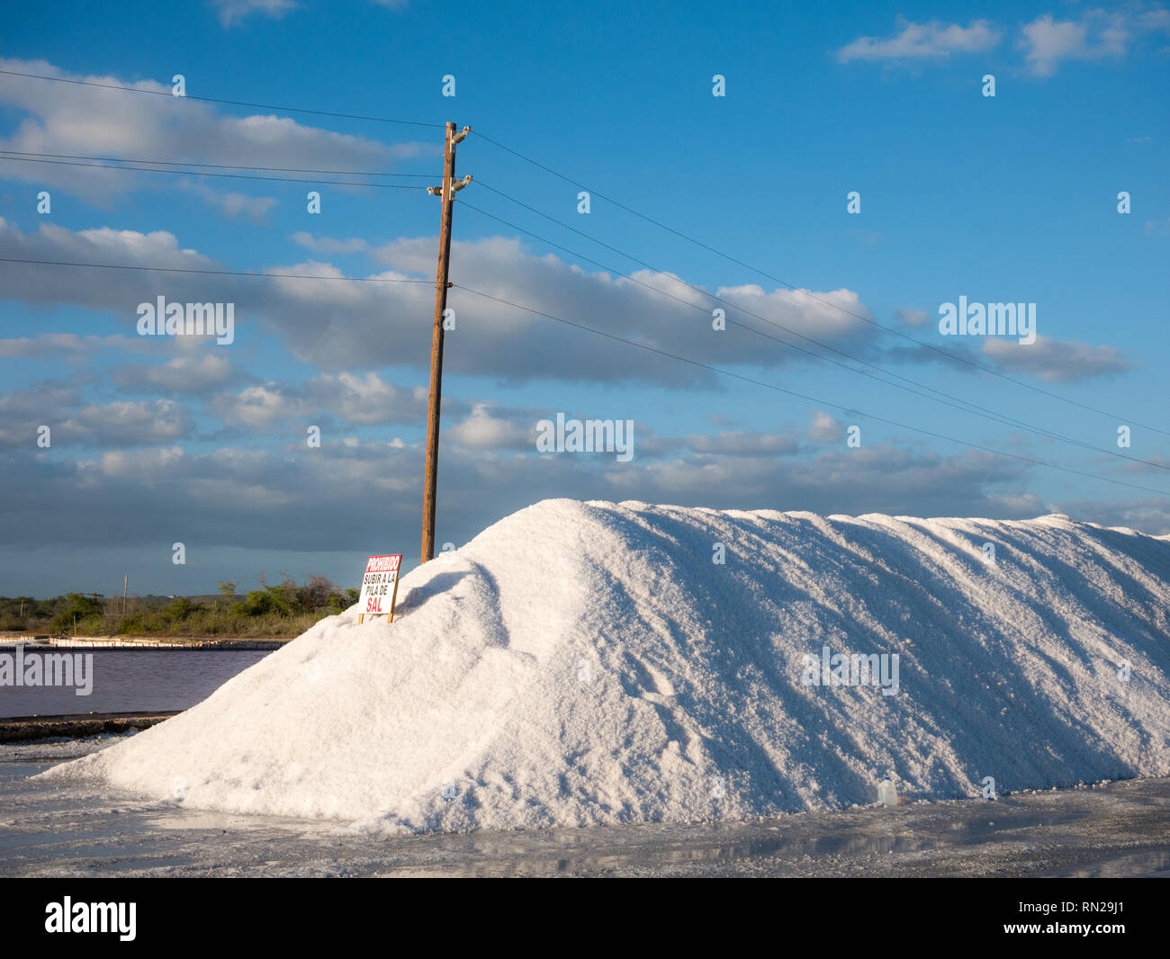 In Puerto Rico's southwest corner, Cabo Rojo, tons of salt are ...