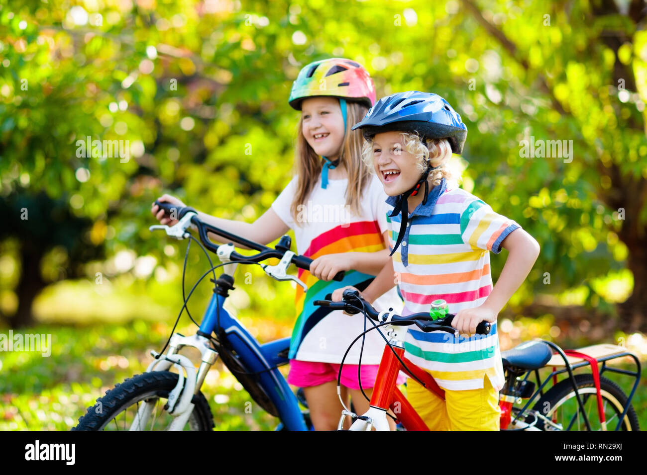 Girl riding bicycle road school hi-res stock photography and images - Alamy